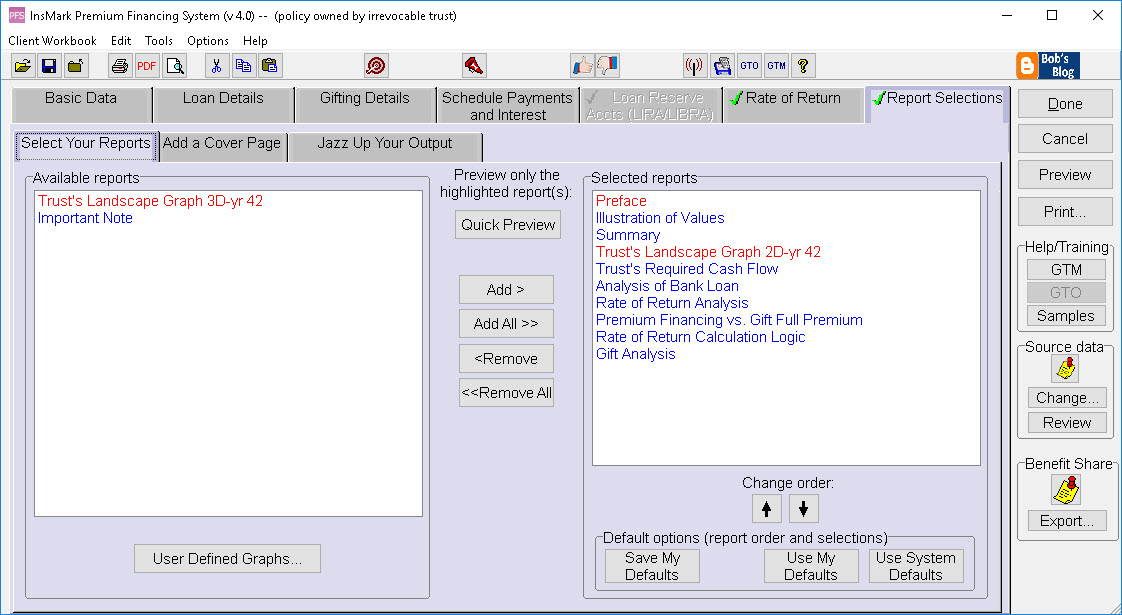 Premium Financing - Sample Input Screens | InsMark